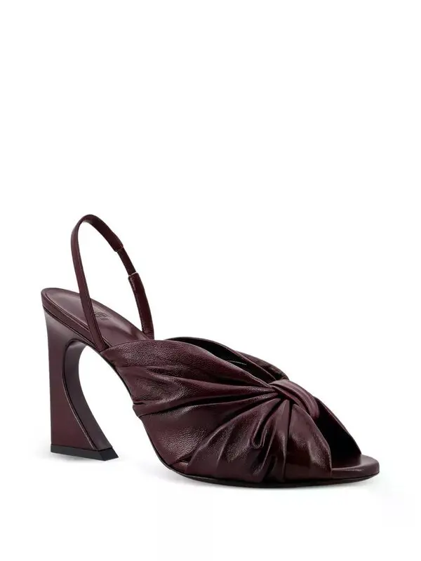 Fendi Arco Twisted-design Heeled Pumps - Purple