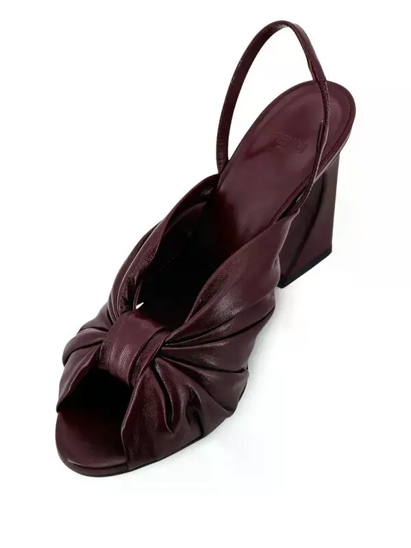 Fendi Arco Twisted-design Heeled Pumps - Purple