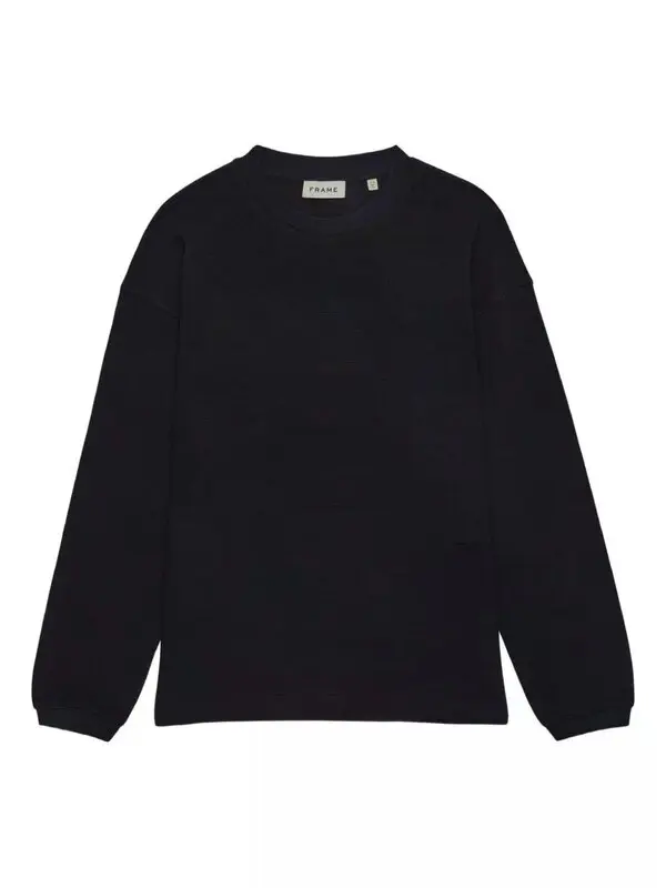 FRAME Waffle-knit Sweatshirt