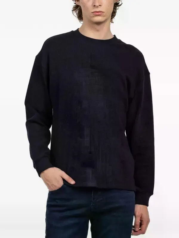 FRAME Waffle-knit Sweatshirt