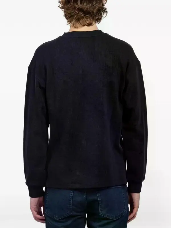 FRAME Waffle-knit Sweatshirt