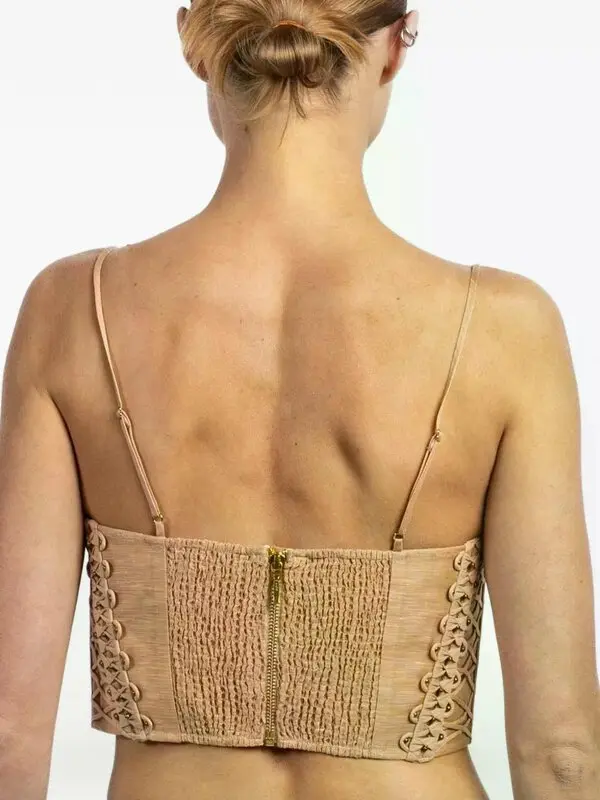 Zimmermann Rebellion Beaded Crop Top