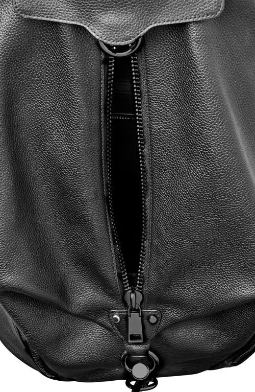Rebecca Minkoff Jumbo Julian Leather Backpack - Black