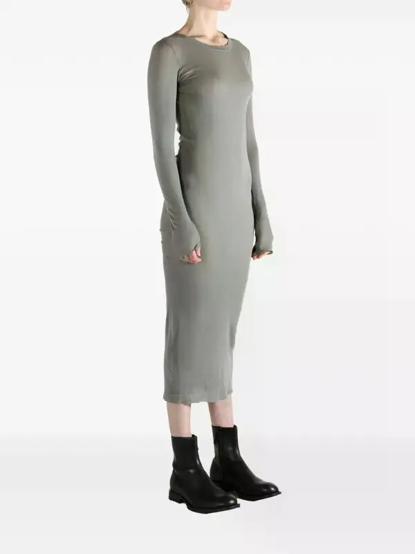 Rick Owens Long-sleeve Midi Dress
