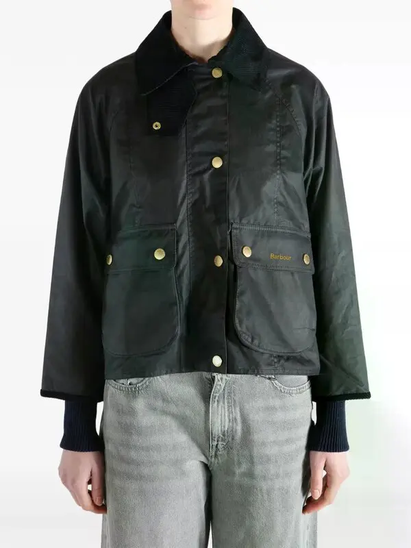 Barbour Beadnell Cropped Jacket - Blue