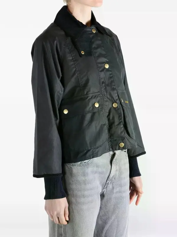 Barbour Beadnell Cropped Jacket - Blue