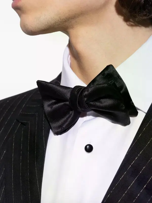 Alexander McQueen Skull-pattern Bow Tie