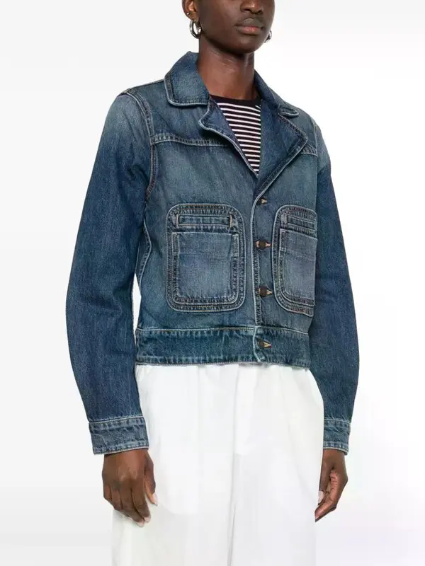 NILI LOTAN Patch-pocket Denim Jacket