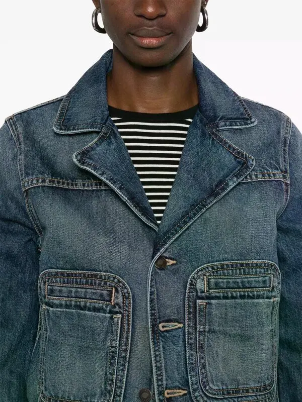 NILI LOTAN Patch-pocket Denim Jacket