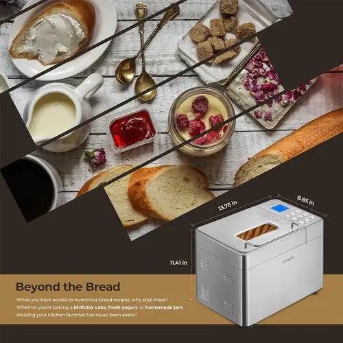 CUCKOO Cbm-aab101s 2 Lb. Multi-functional Bread Maker With 17 Menu Options - Silver