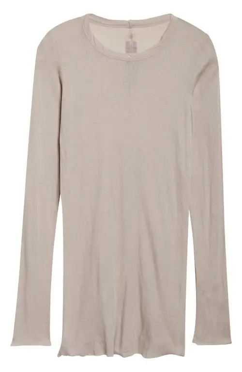 Rick Owens Long Sleeve Rib T-shirt - Pearl