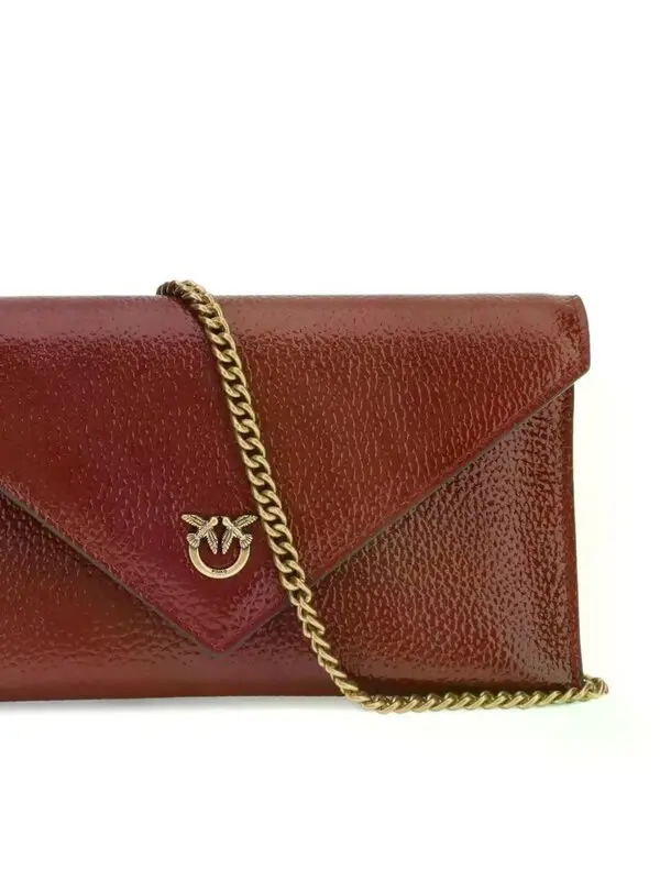 Pinko Love Birds Envelope Chain Clutch - Red