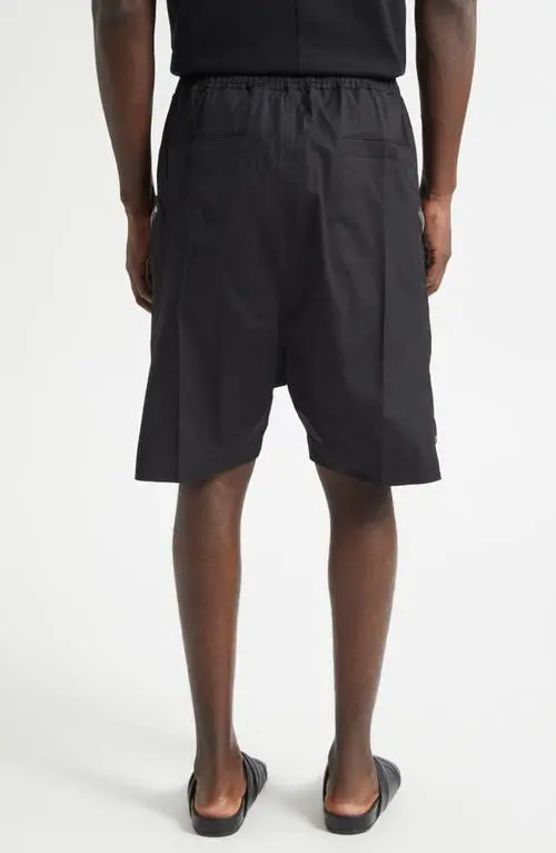 Rick Owens Heizer Bela Stretch Poplin Zip Shorts