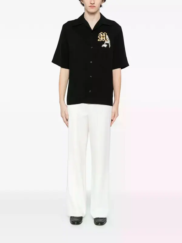 Amiri Varsity-patch Shirt - Black