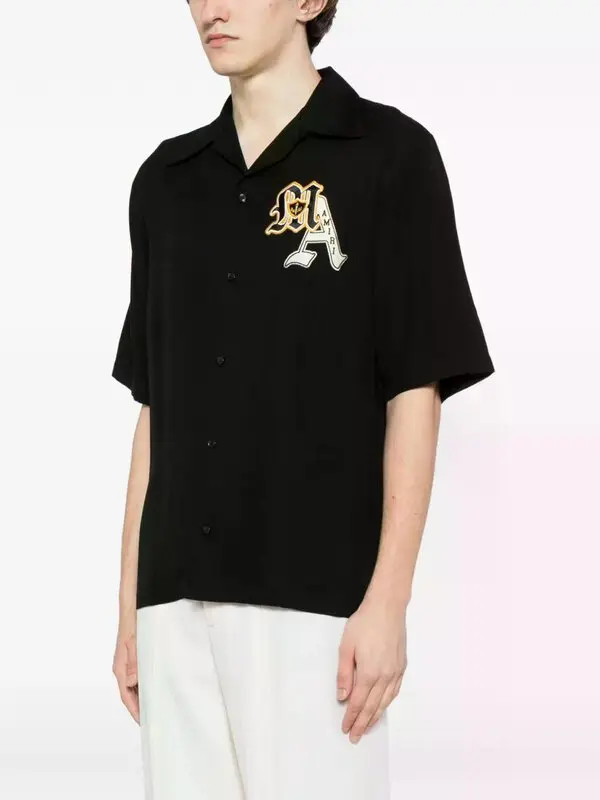 Amiri Varsity-patch Shirt - Black