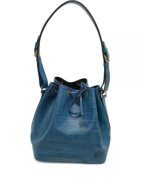 LOUIS VUITTON Petit Noé Leather Bag - Blue