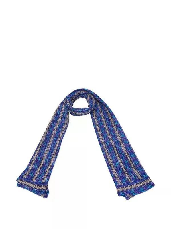 Missoni Knitted Scarf - Blue