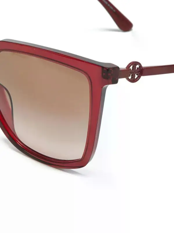 Tory Burch Square-frame Logo-detail Sunglasses