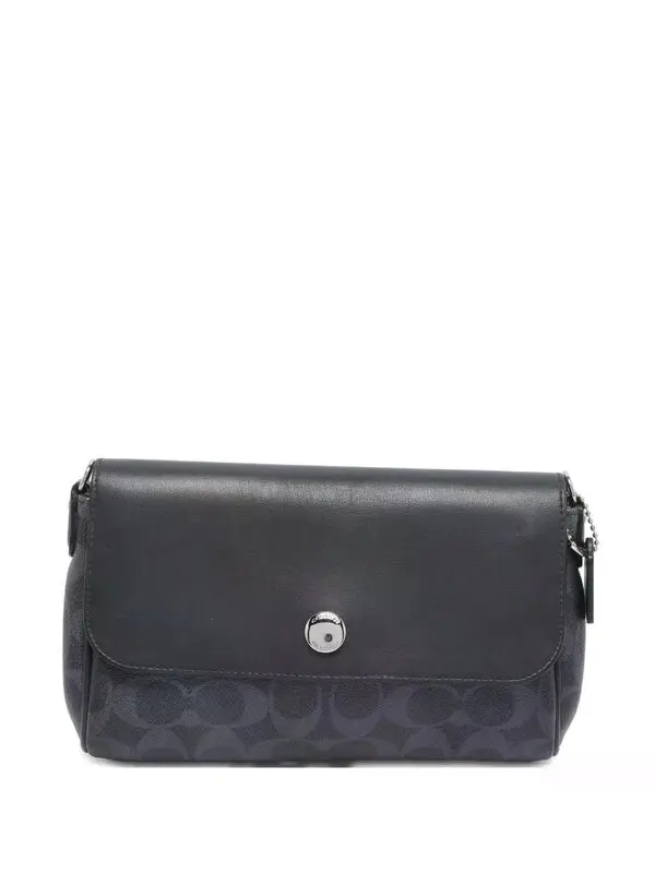 COACH Coated-canvas Flap Clutch Bag