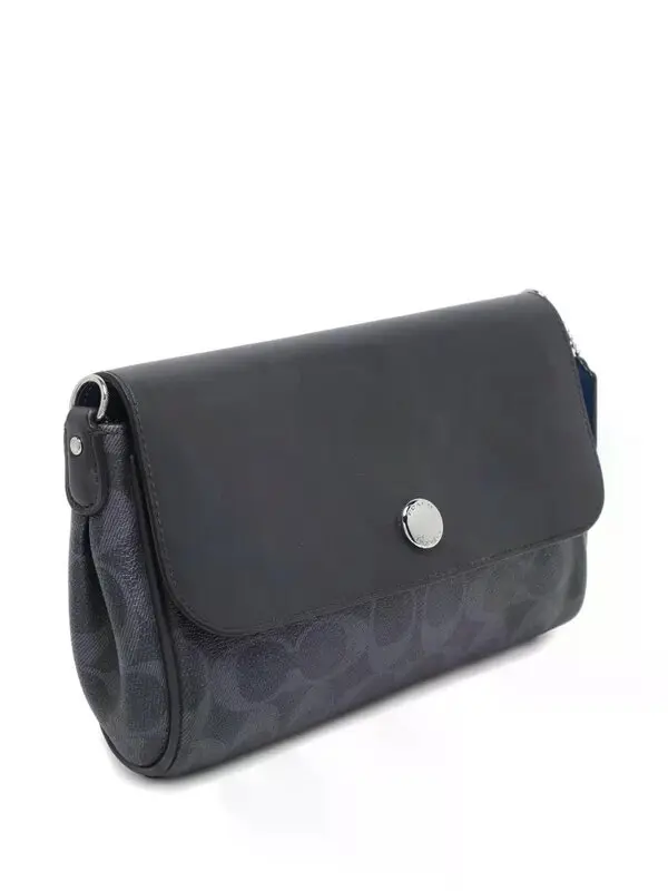 COACH Coated-canvas Flap Clutch Bag