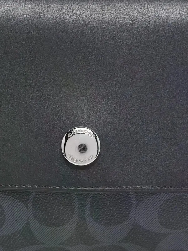 COACH Coated-canvas Flap Clutch Bag