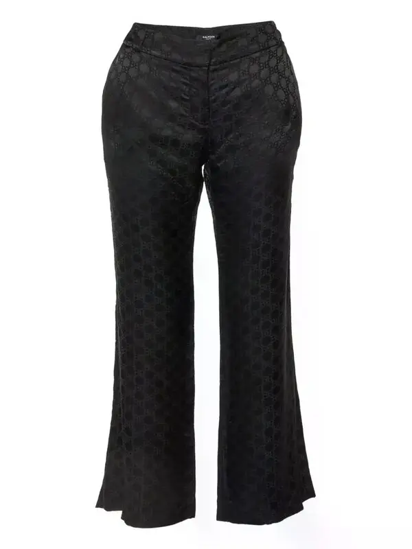 Balmain Silk-blend Straight-leg Trousers