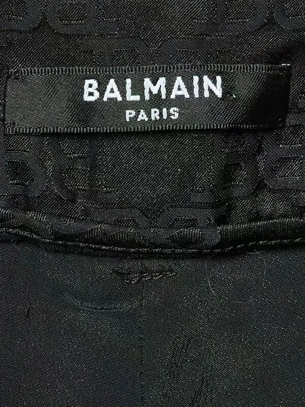 Balmain Silk-blend Straight-leg Trousers