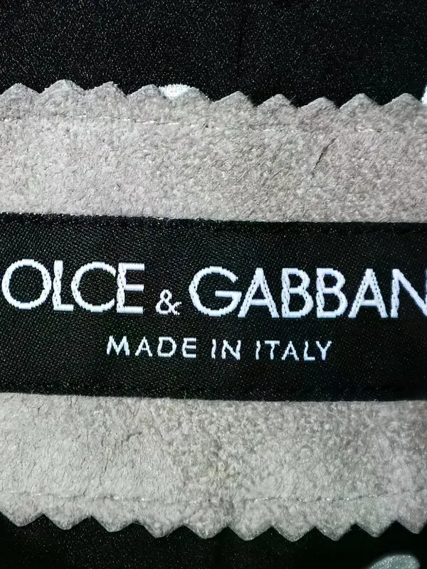 Dolce & Gabbana Lace-trimmed Suede Jacket