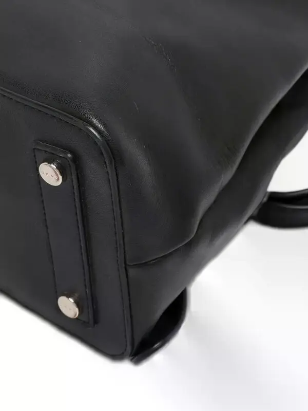 Dkny Leather Logo Backpack
