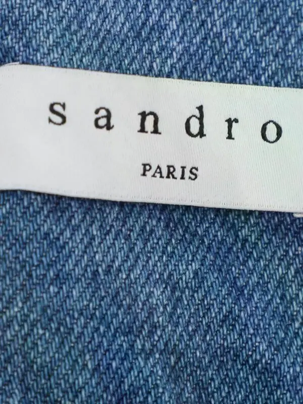 Sandro Denim Midi Skirt