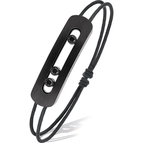 Messika Xl Move Black Diamond Cord Bracelet