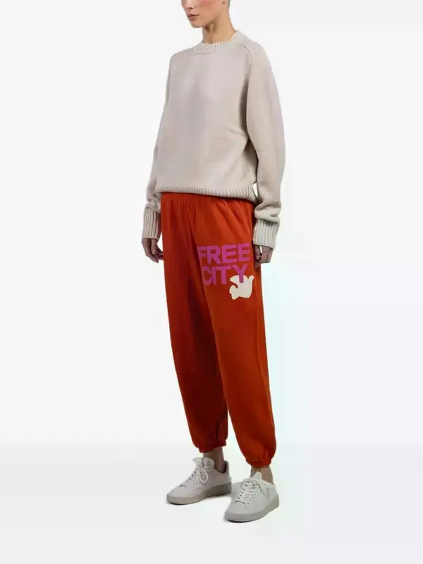FREECITY Logo-print Track Pants - Orange