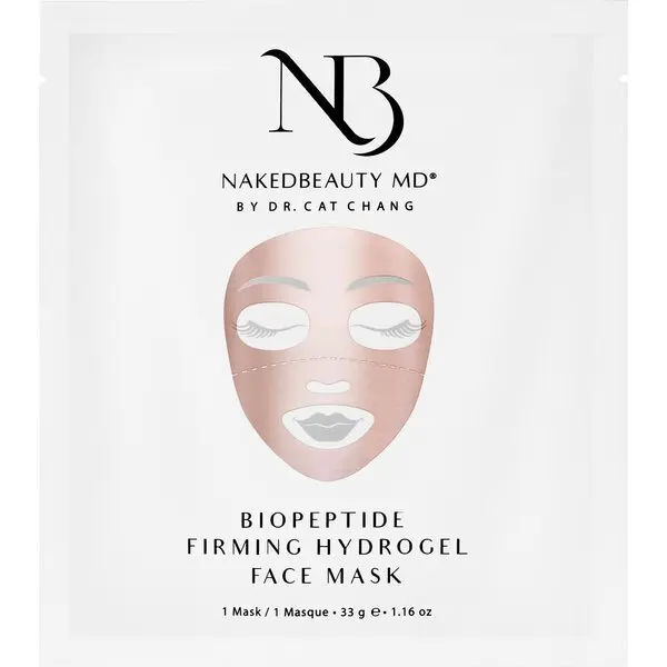 NAKEDBEAUTY MD Biopeptide Firming Hydrogel Face Mask - No Color