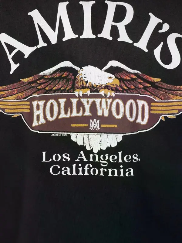 Amiri Eagle Flames Long-sleeves Graphic T-shirt