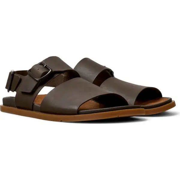 Camper Lluc Two-strap Sandal - Medium Brown