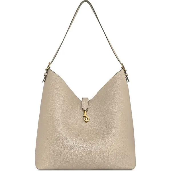 Rebecca Minkoff Megan Leather Hobo Bag - Stone