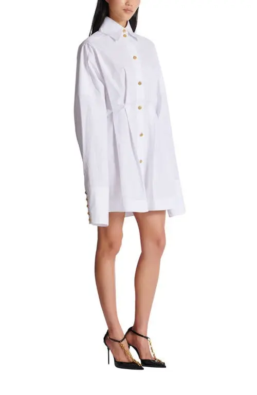 Balmain Poplin Shirt Dress