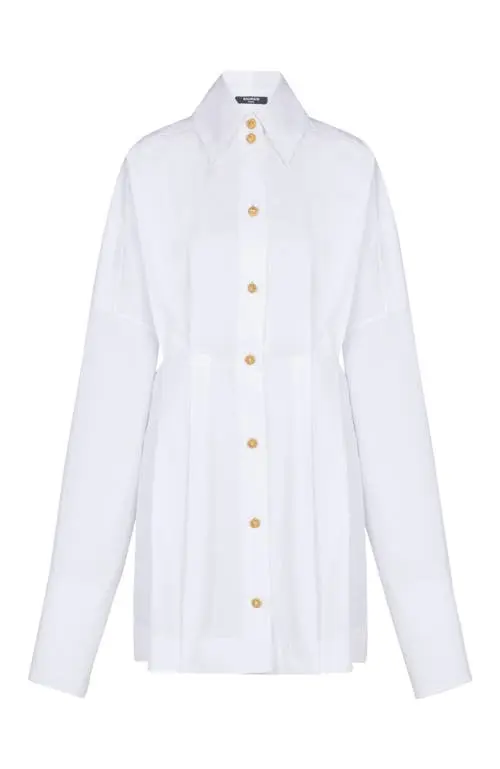 Balmain Poplin Shirt Dress
