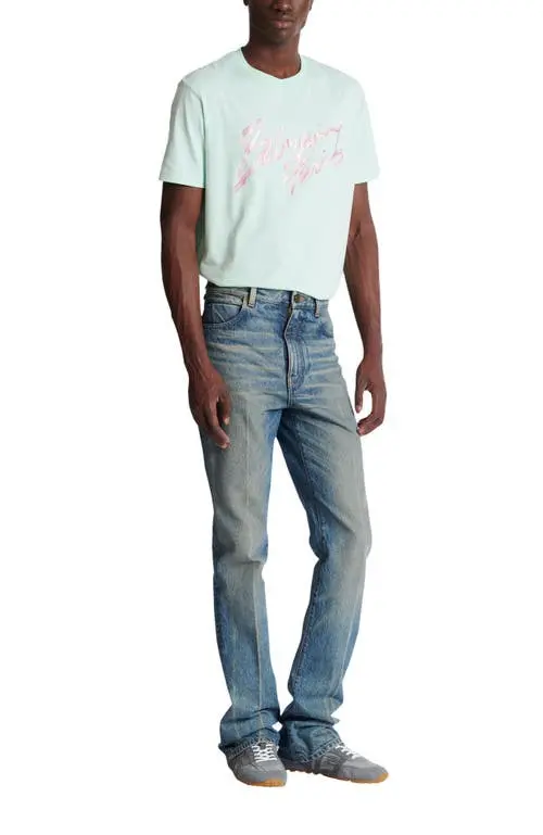 Balmain Slim Straight-leg Jeans In Vintage Denim