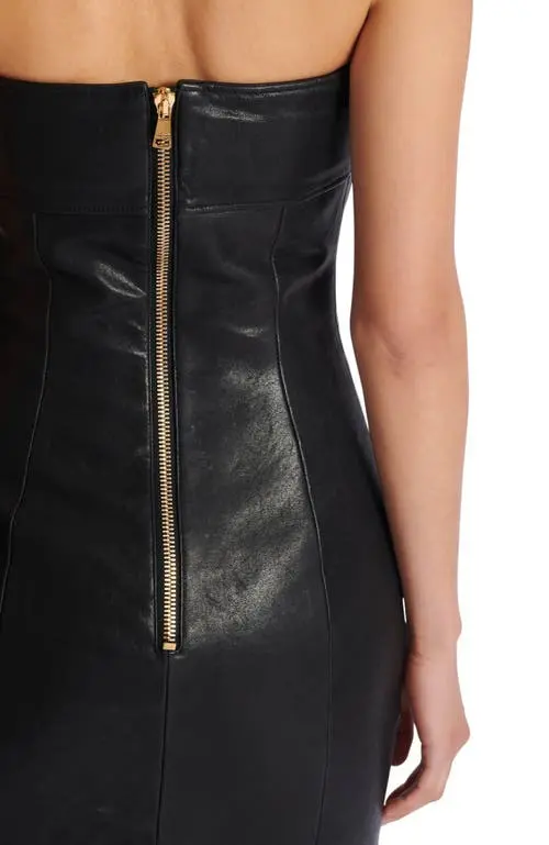 Balmain Bustier Dress With Anthem Belt