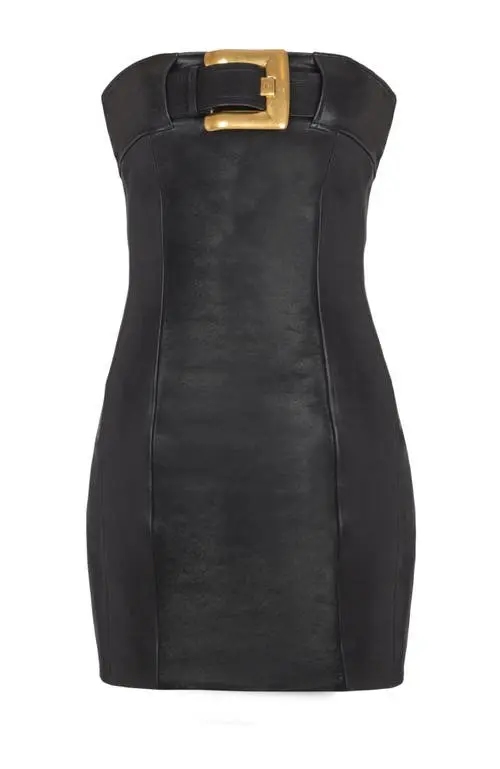 Balmain Bustier Dress With Anthem Belt