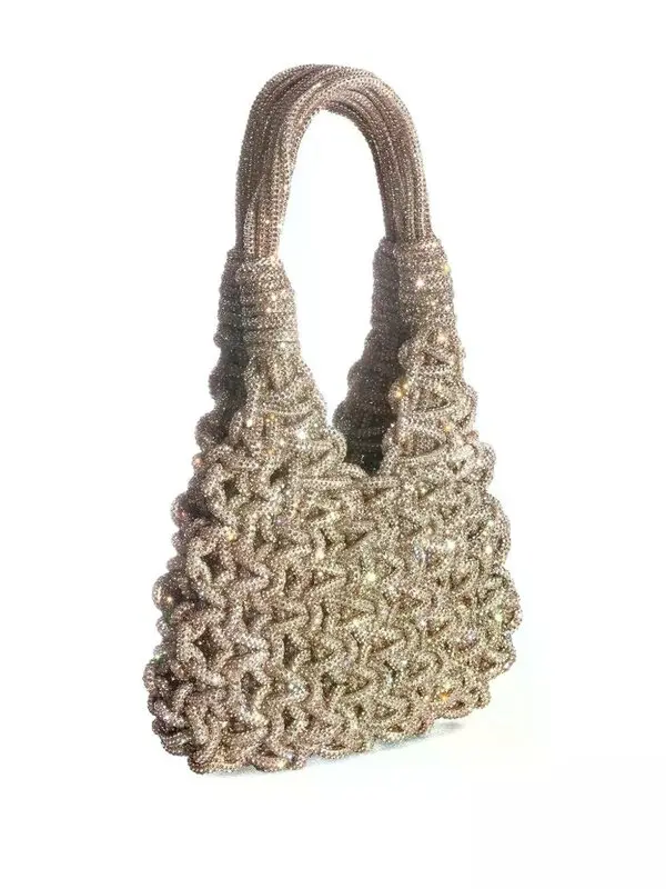 HIBOURAMA Mini Vannifique Embellished Tote - Neutrals