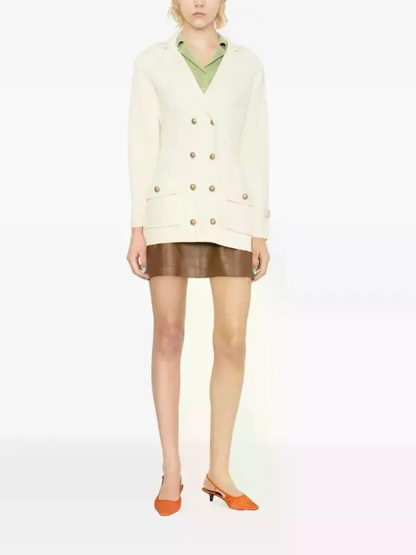 Gucci Double-breasted Knitted Blazer