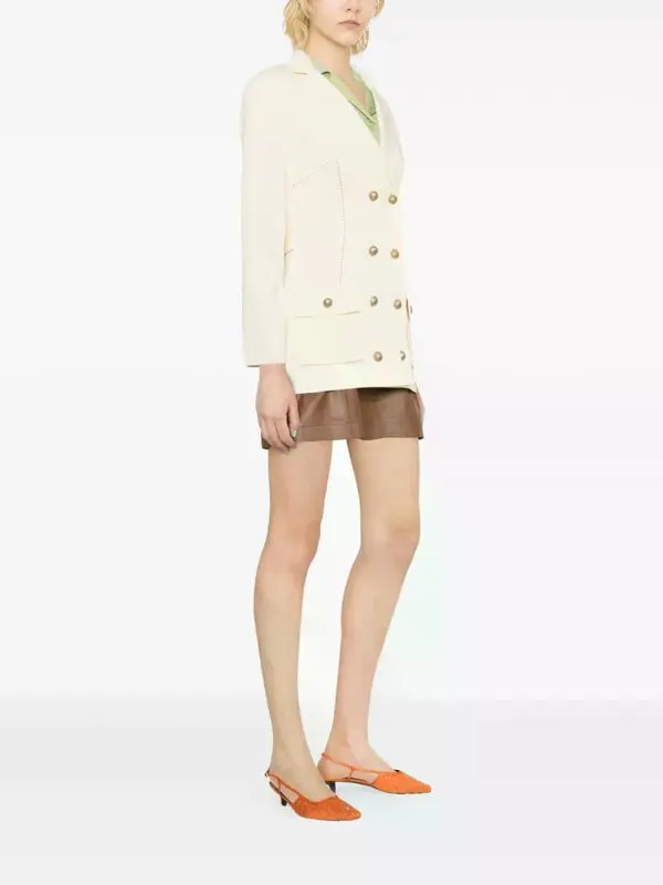 Gucci Double-breasted Knitted Blazer