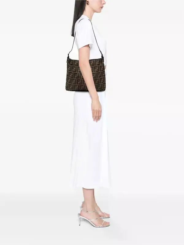 Fendi 20th Century Zucca Canvas Shoulder Bag