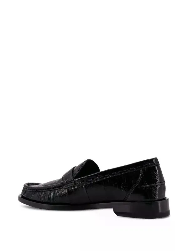 Fendi Missina Leather Loafers