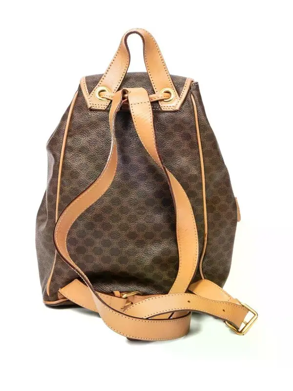 Celine Macadam-print Drawstring Backpack