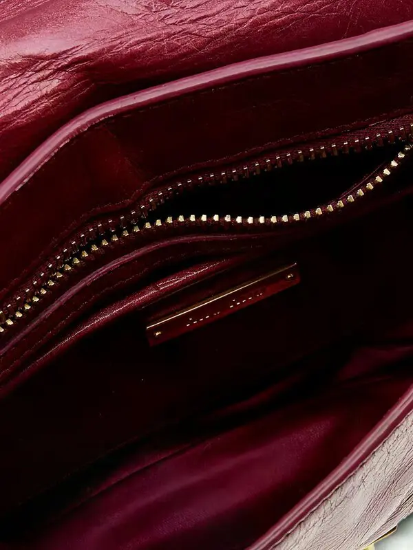 Miu Miu Quilted Leather Shoulder Bag - Red