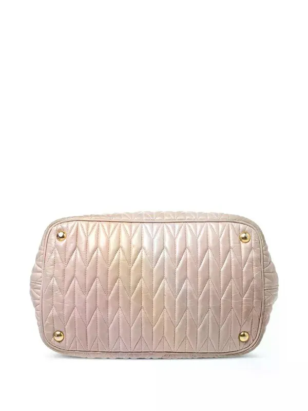 Miu Miu Matelassé Leather Tote