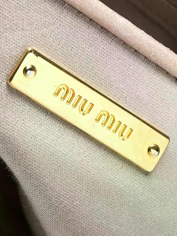 Miu Miu Matelassé Leather Tote